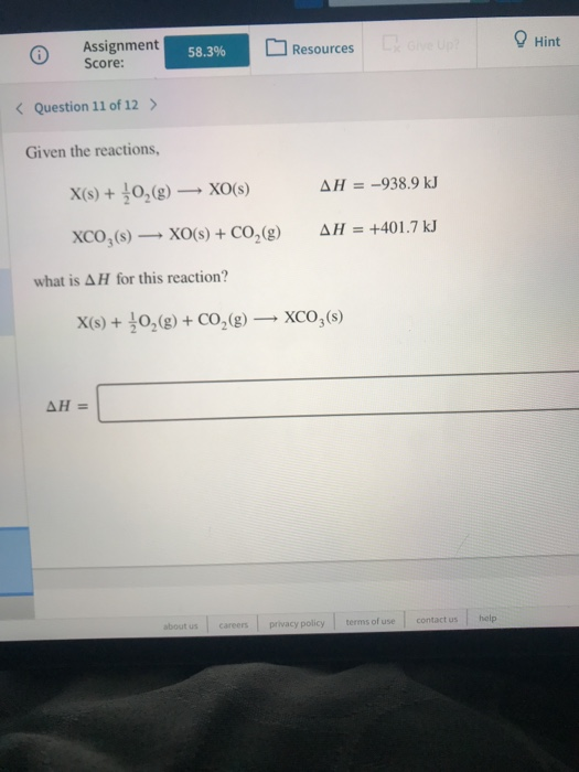 Solved Assignment Score: Hint 58.3% Resources