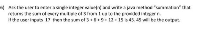 Solved 6) Ask the user to enter a single integer value(n) | Chegg.com