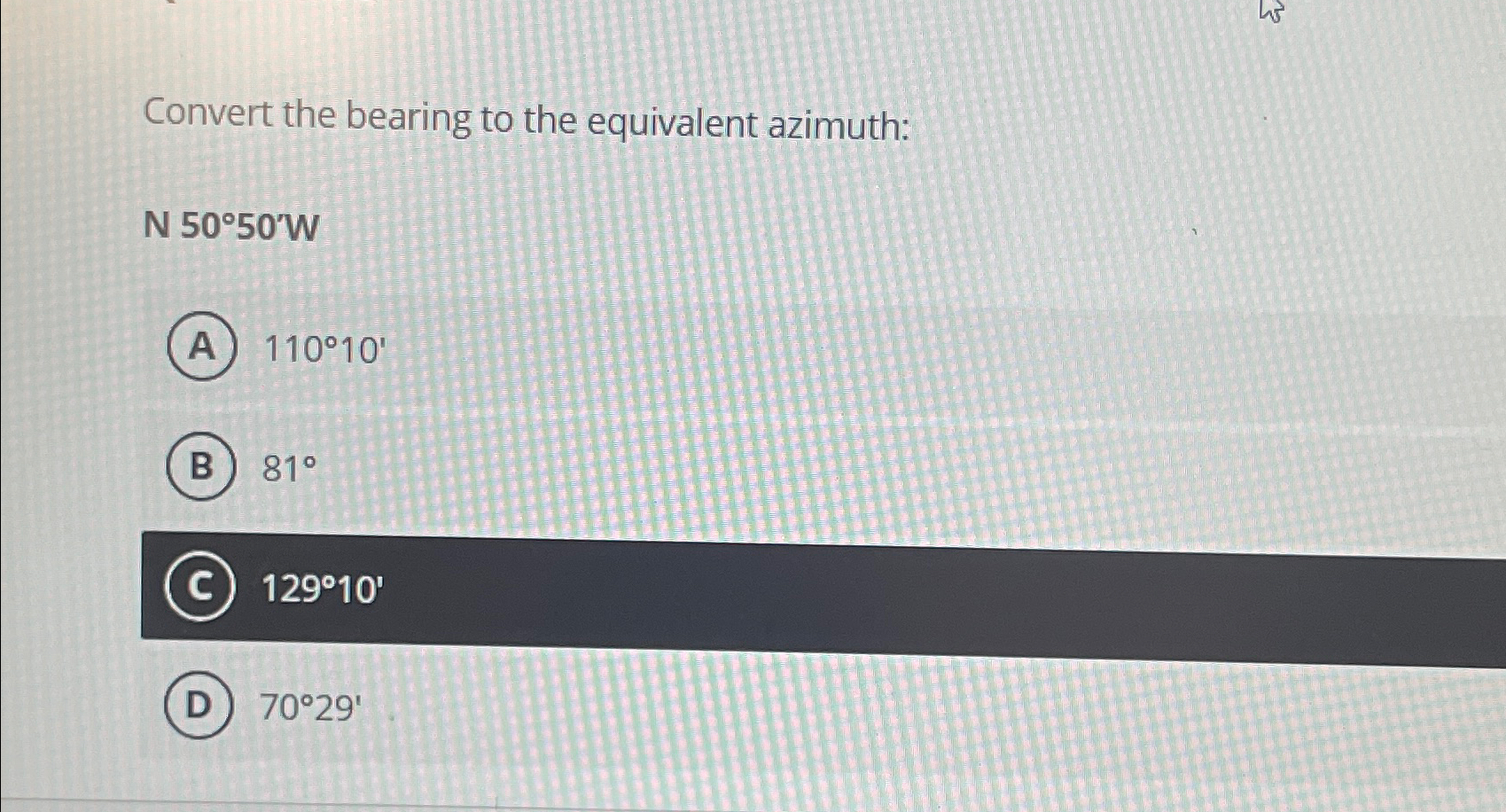 Solved Convert the bearing to the equivalent | Chegg.com
