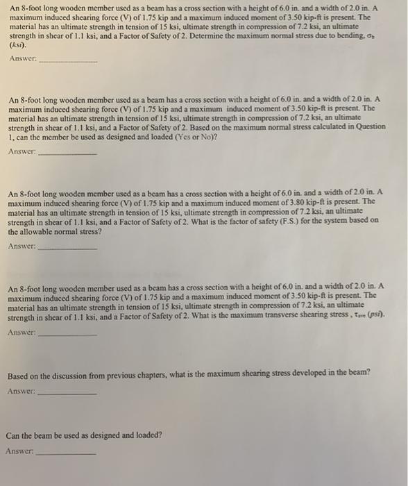 Solved "Each required numeric answer should be calculated | Chegg.com