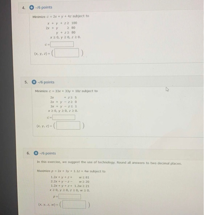 Solved finite math just need help I think Im supposed to | Chegg.com