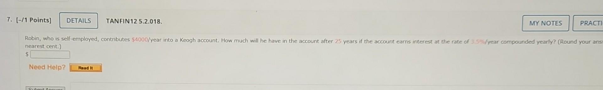 Solved Robin, who is self employed, contributes 4000/year | Chegg.com