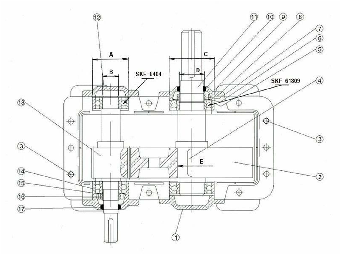 Solved For the gear box below:Indicate the ISO class of fit | Chegg.com