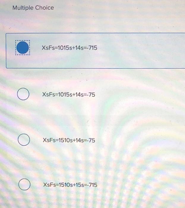 Solved Identify The Correct Transfer Function Xsfs And The 3172