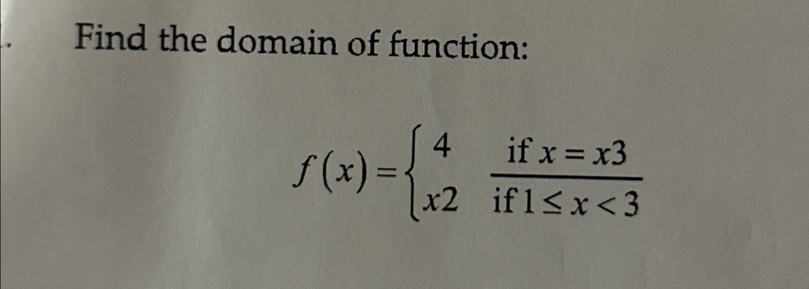 Solved Find the domain of | Chegg.com