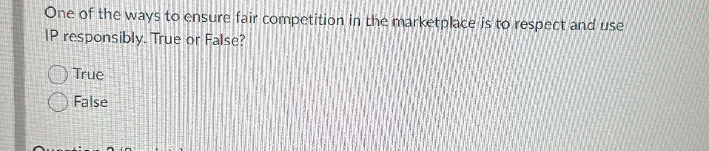 Solved One of the ways to ensure fair competition in the | Chegg.com