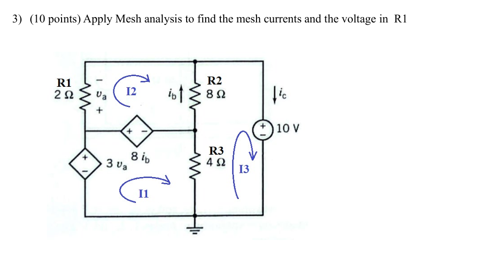 Solved Please help!!! Start with mesh analysis on the first | Chegg.com