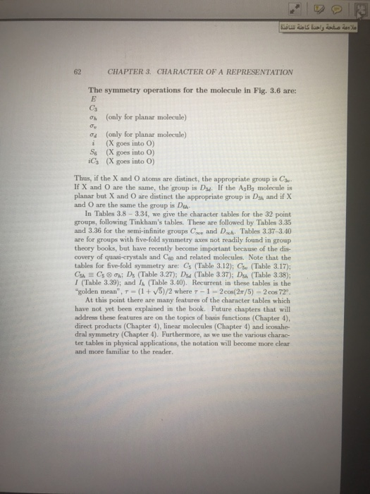 3. Consider the point group D6 (a) Construct the | Chegg.com