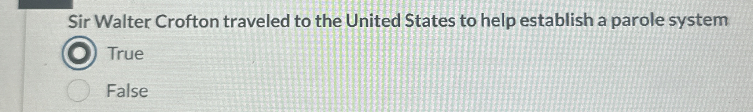 Solved Sir Walter Crofton traveled to the United States to | Chegg.com