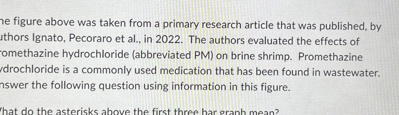Solved רe figure above was taken from a primary research | Chegg.com