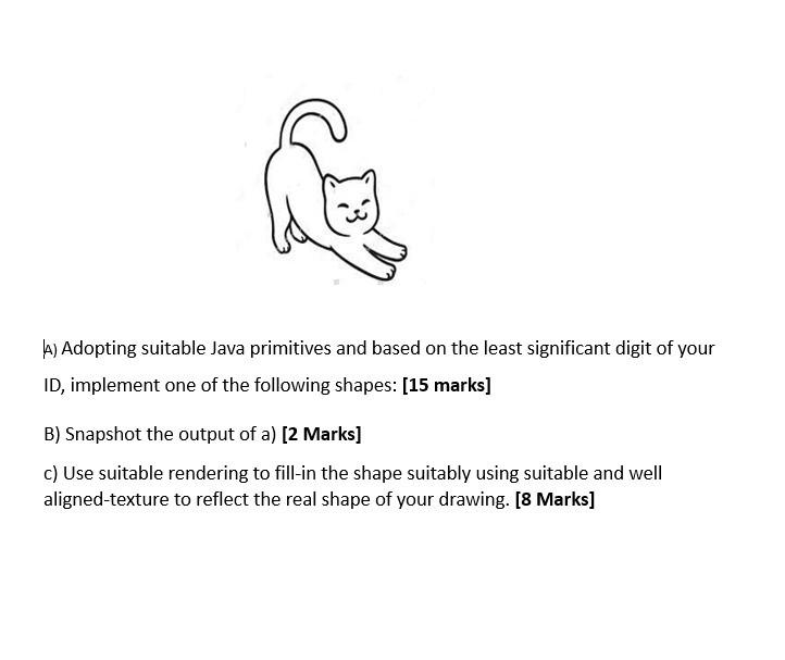 Solved A) Adopting suitable Java primitives and based on the | Chegg.com