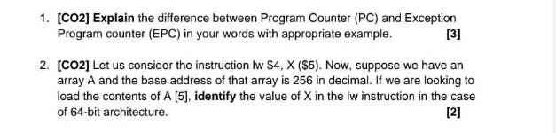 Solved 1. [CO2] Explain the difference between Program | Chegg.com
