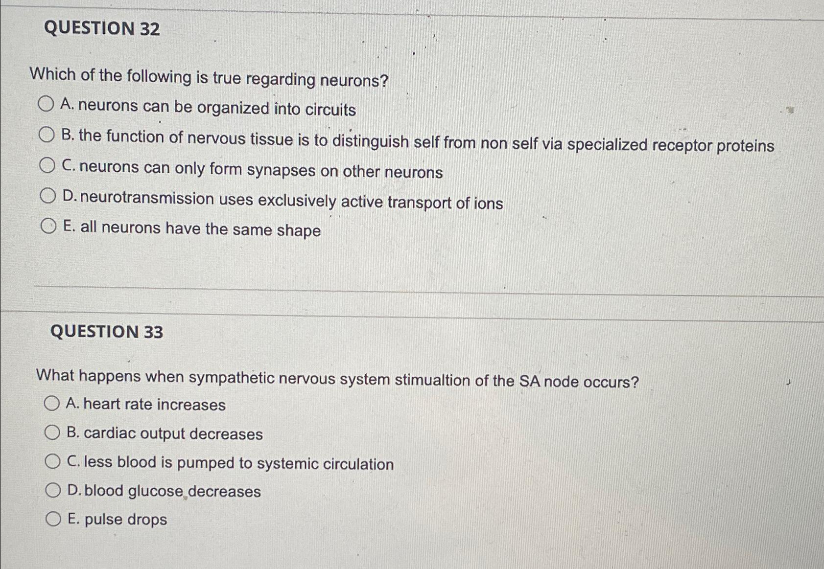 Solved QUESTION 32Which of the following is true regarding | Chegg.com