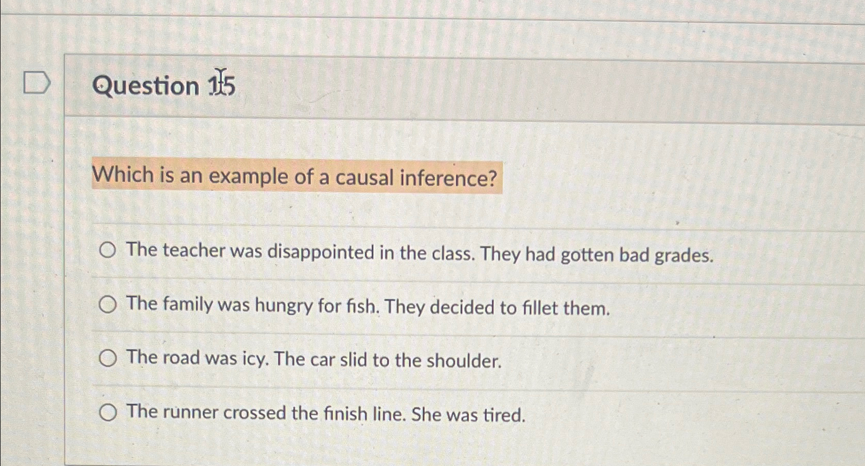 Solved Question 1.5Which is an example of a causal | Chegg.com