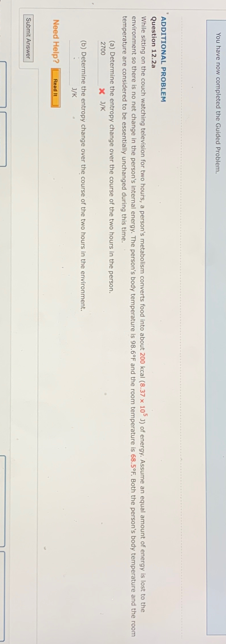 Solved You have now completed the Guided Problem.ADDITIONAL | Chegg.com