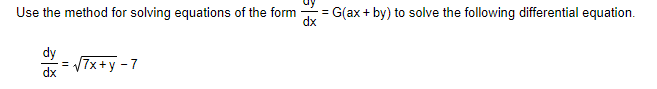 Solved Use the method for solving equations of the form | Chegg.com
