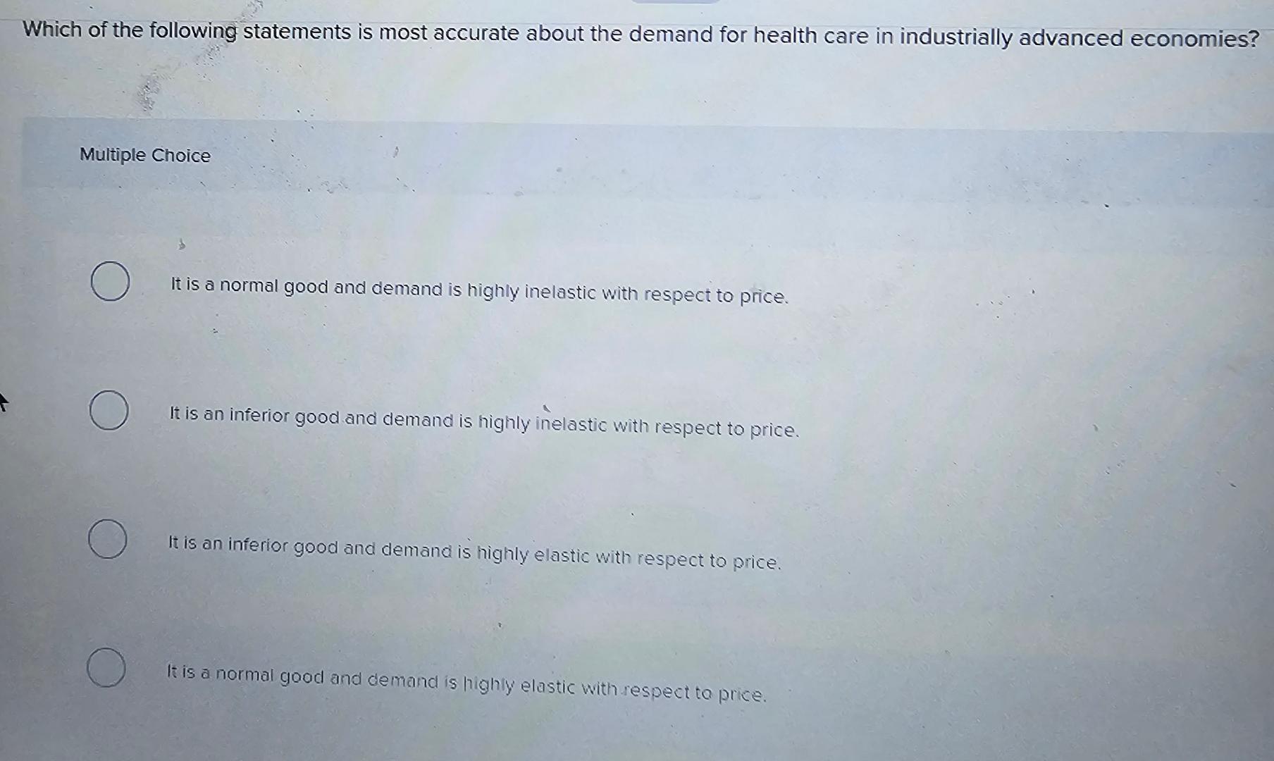 Solved Which of the following statements is most accurate | Chegg.com