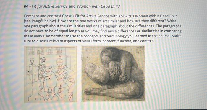 \#4 - Fit for Active Service and Woman with Dead | Chegg.com