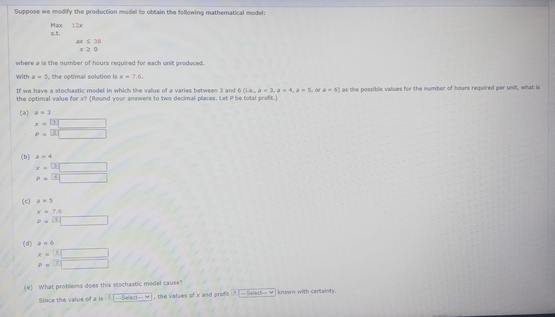 Solved Suppose we modify the production model to obtain the | Chegg.com