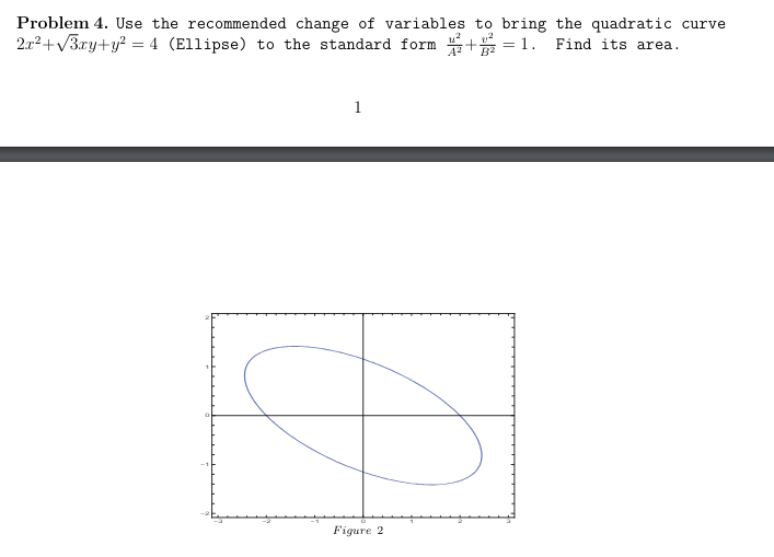 Solved Problem 4. ﻿Use the recommended change of variables | Chegg.com