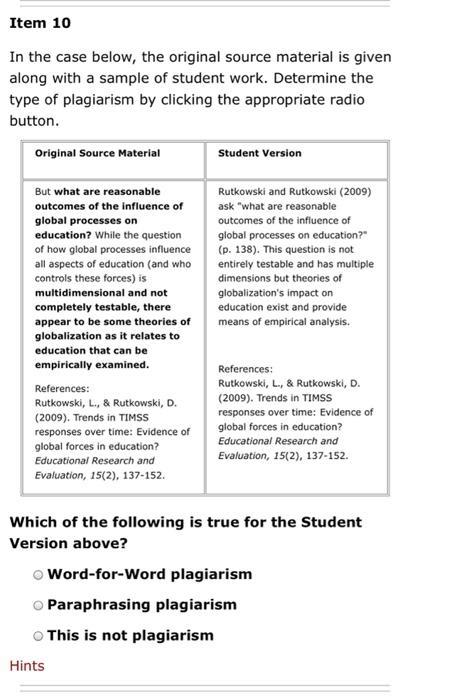 Solved Item 6 In the case below, the original source | Chegg.com