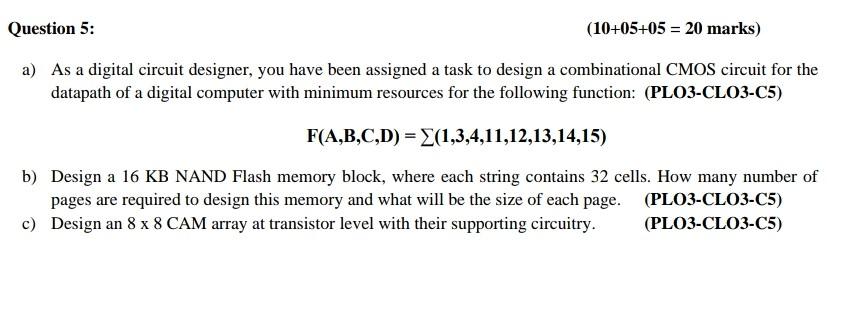 Solved This Is CMOS VLSI Design question. Kindly give | Chegg.com