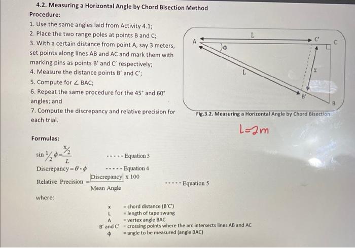 Solved Procedure: 1. Use the same angles laid from Activity | Chegg.com