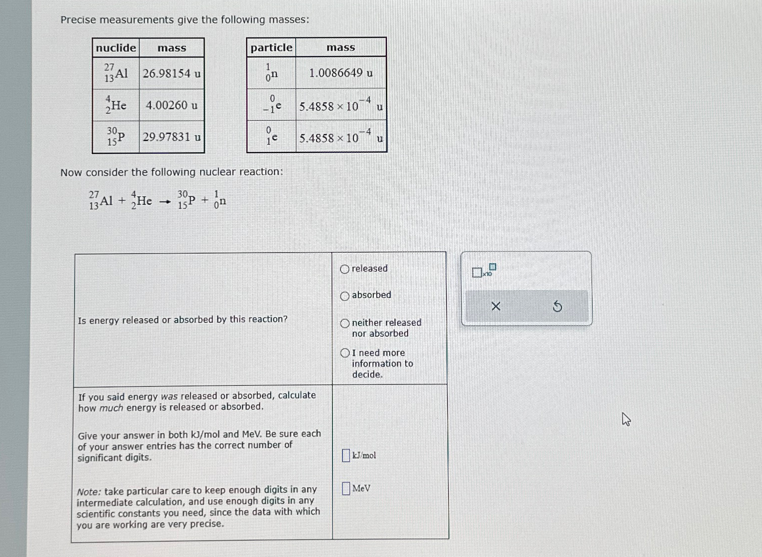 Solved Precise measurements give the following | Chegg.com