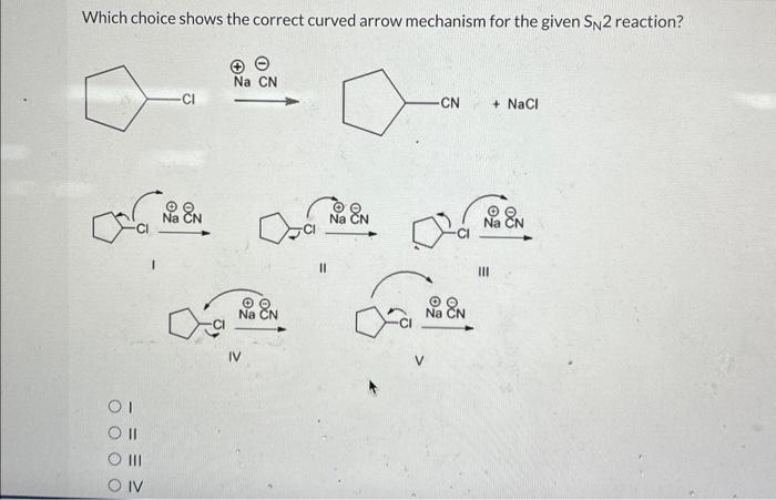 Solved Which choice shows he correct curves arrow mechanism | Chegg.com