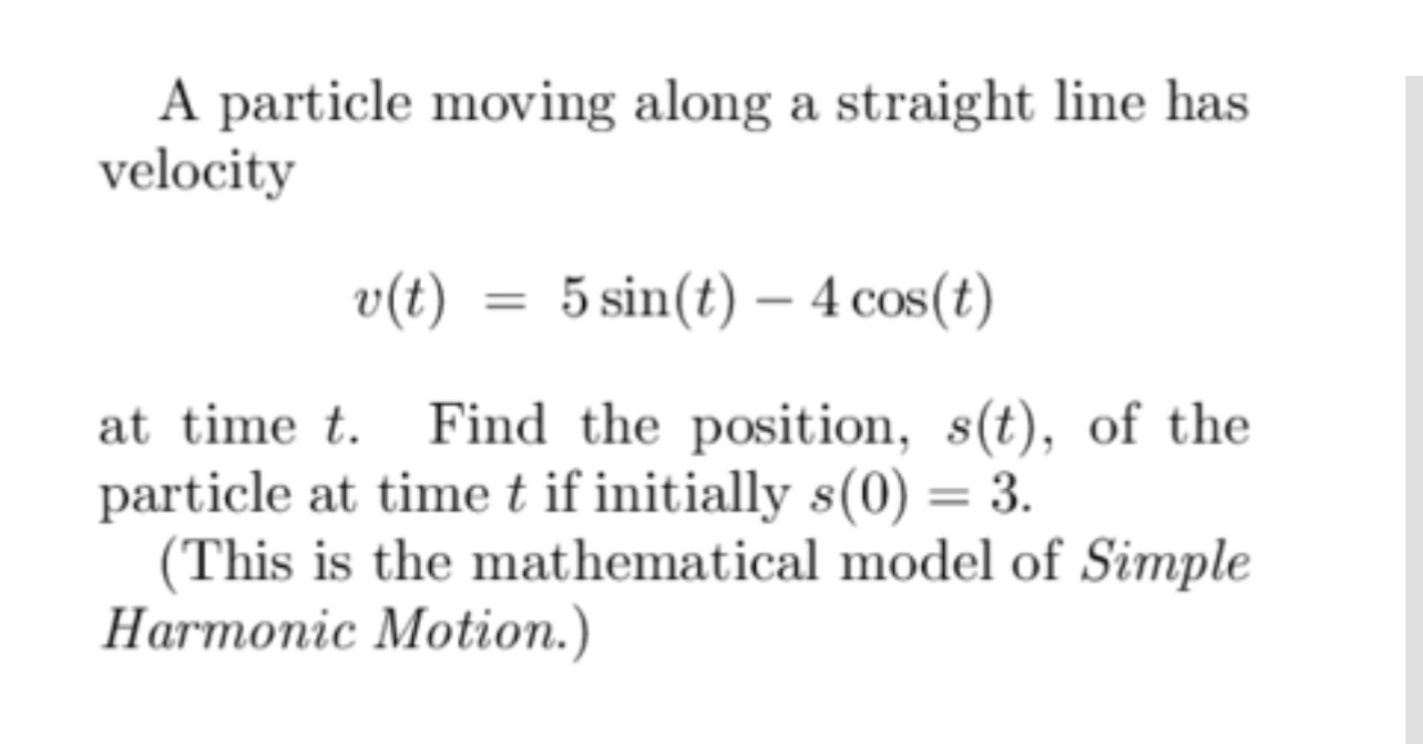Solved A particle moving along a straight line has | Chegg.com