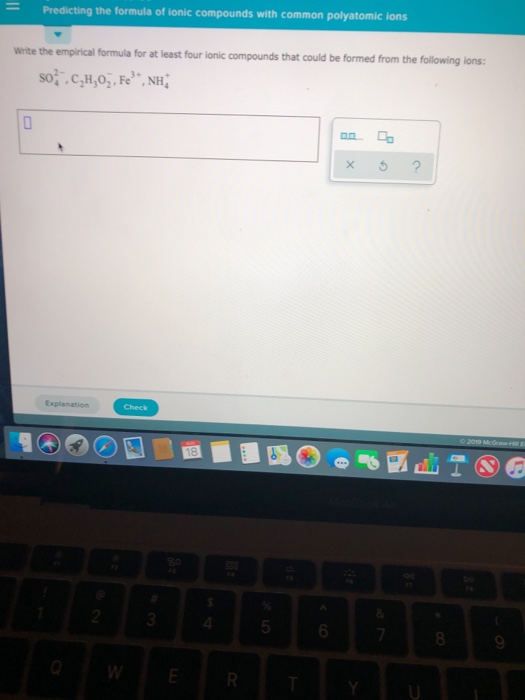 Solved Predicting the formula of ionic compounds with common | Chegg.com