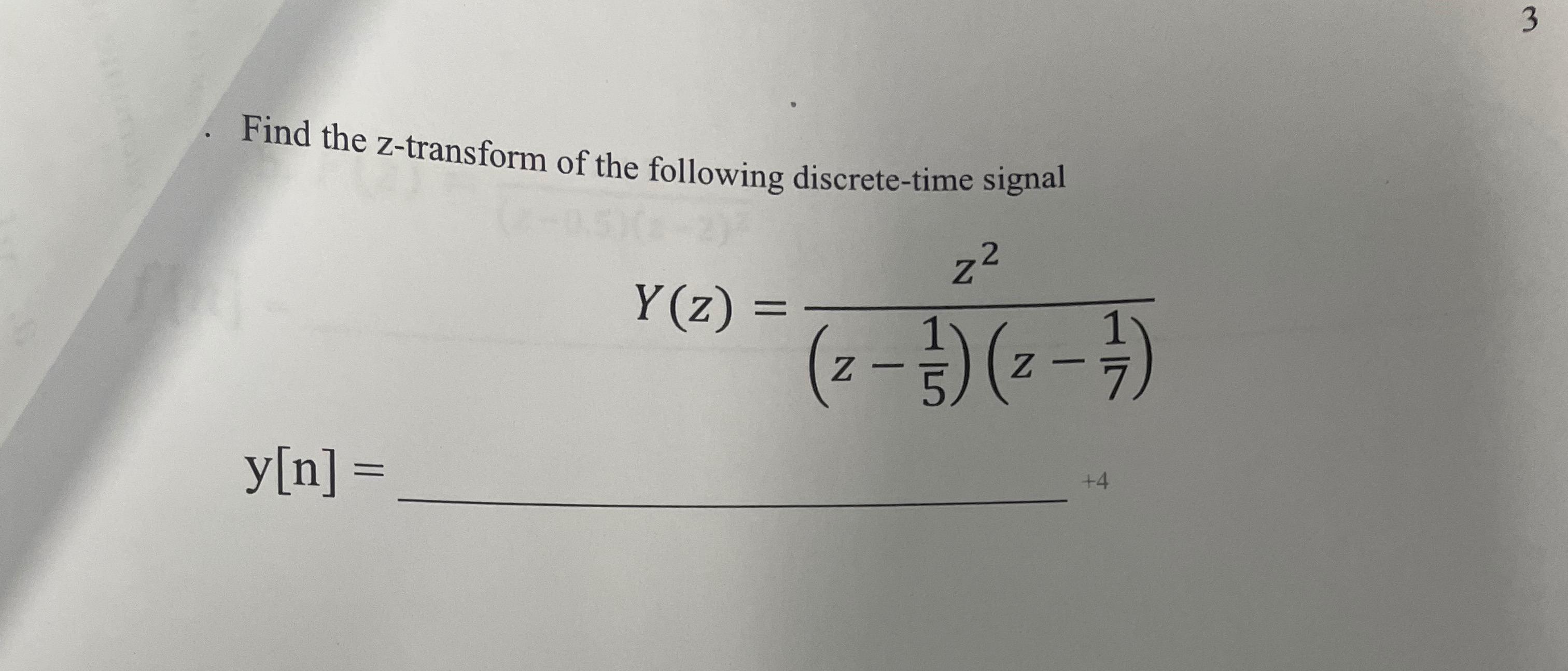 Solved Find the z-transform of the following discrete-time | Chegg.com