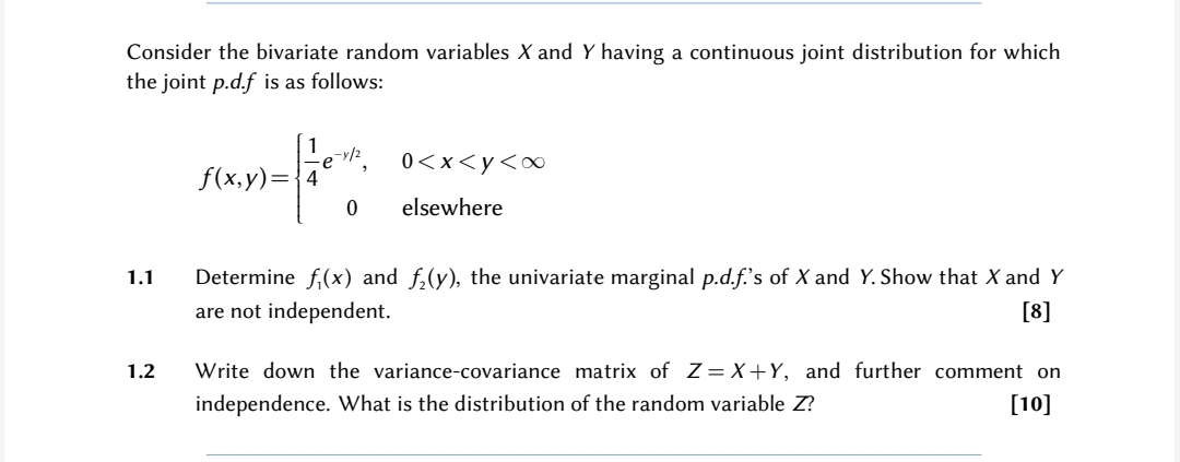 Solved Consider the bivariate random variables x ﻿and Y | Chegg.com