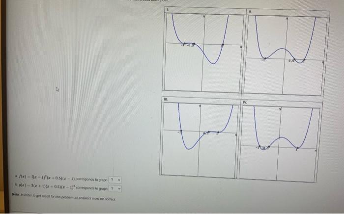 Solved a. f(x)=Xx+1)7(x+0.5)(x−1) comerinds ta graph k. | Chegg.com
