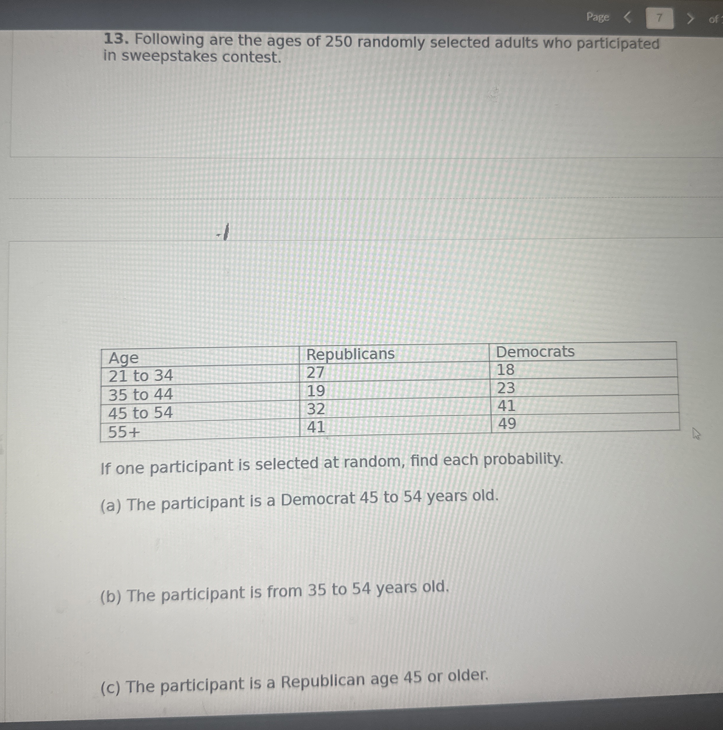 Solved Following are the ages of 250 ﻿randomly selected | Chegg.com
