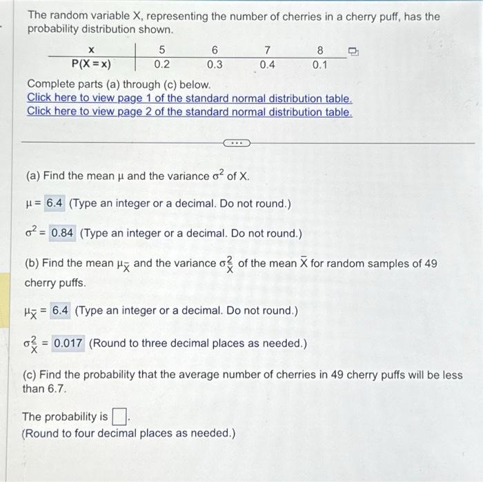 Solved The random variable X, representing the number of | Chegg.com