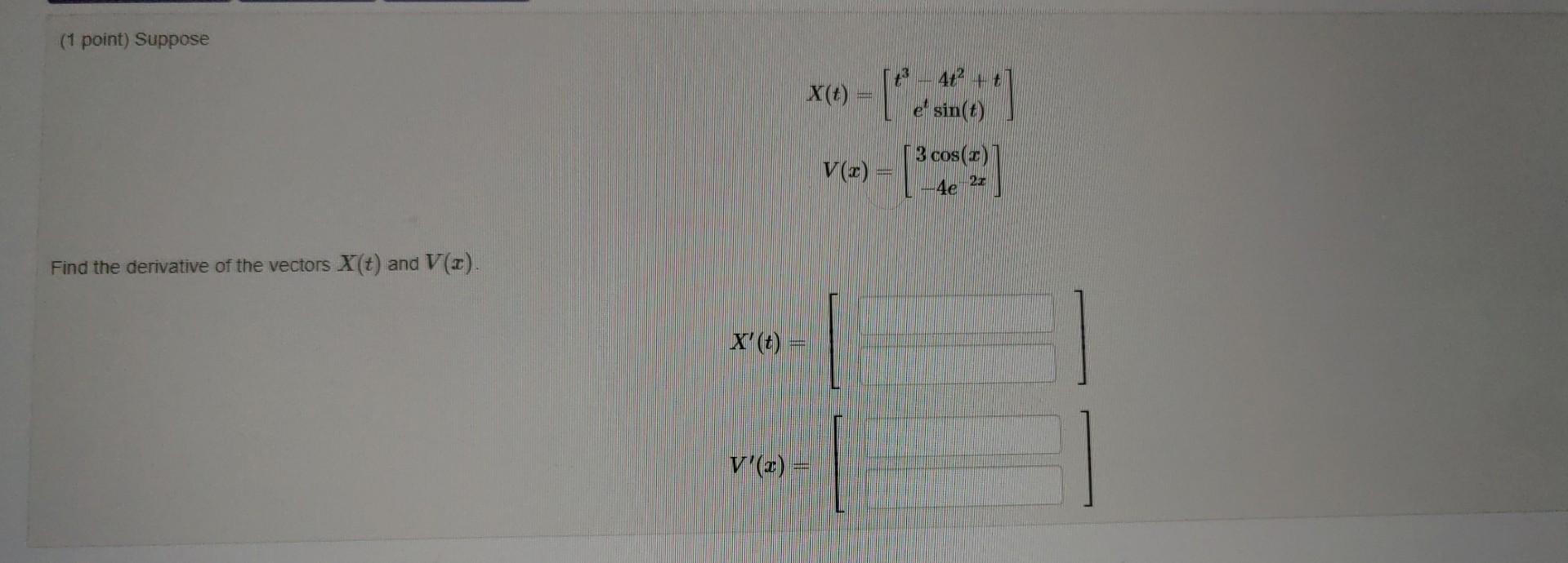 Solved (1 point) Suppose | Chegg.com