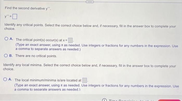 Solved Identify any local maxima. Select the correct choice | Chegg.com