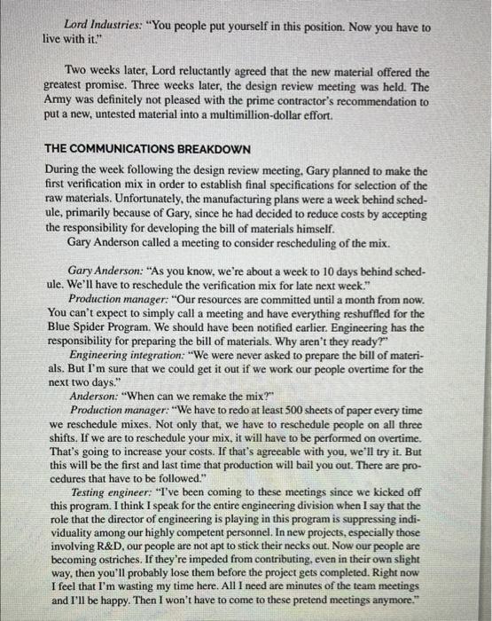 Solved The Blue Spider Project "This is impossible! Just | Chegg.com