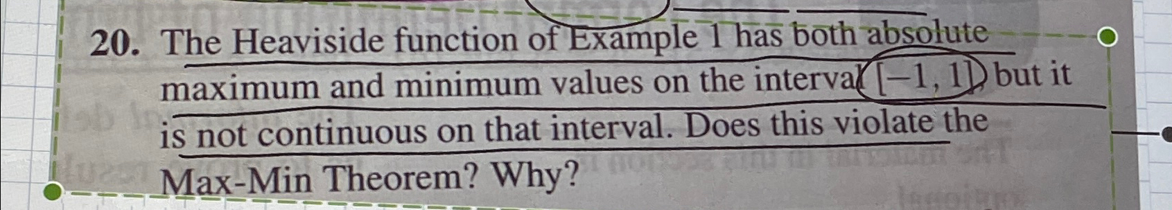 Solved The Heaviside function of Example 1 ﻿has both | Chegg.com