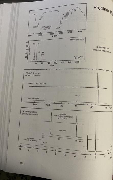 Solved Please provide the structure for the spectra with the | Chegg.com