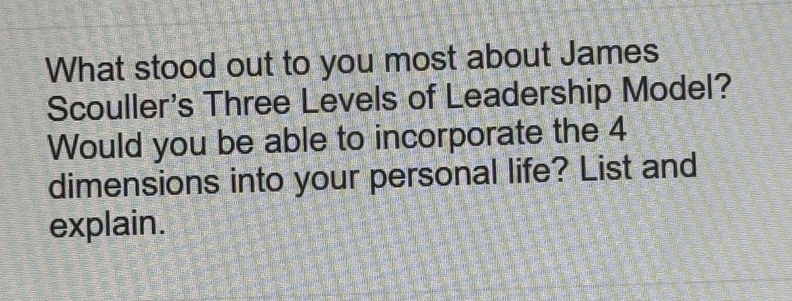 Solved What stood out to you most about James Scouller's | Chegg.com