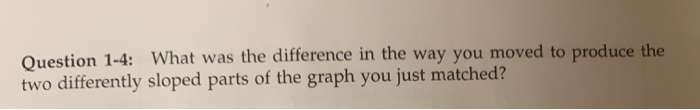 Solved Activity 1-2: Matching a Position-Time Graph By now | Chegg.com