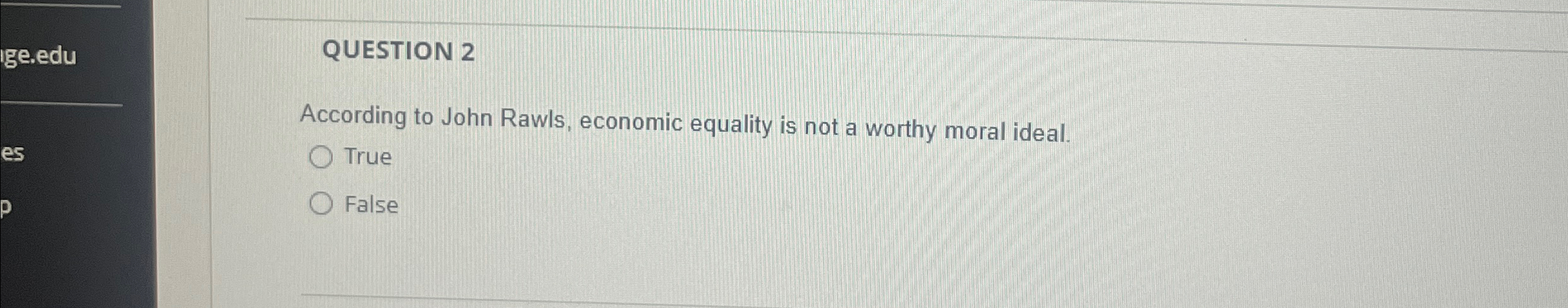 Solved QUESTION 2According to John Rawls, economic equality | Chegg.com Solved QUESTION 2According to John Rawls, economic equality | Chegg.com