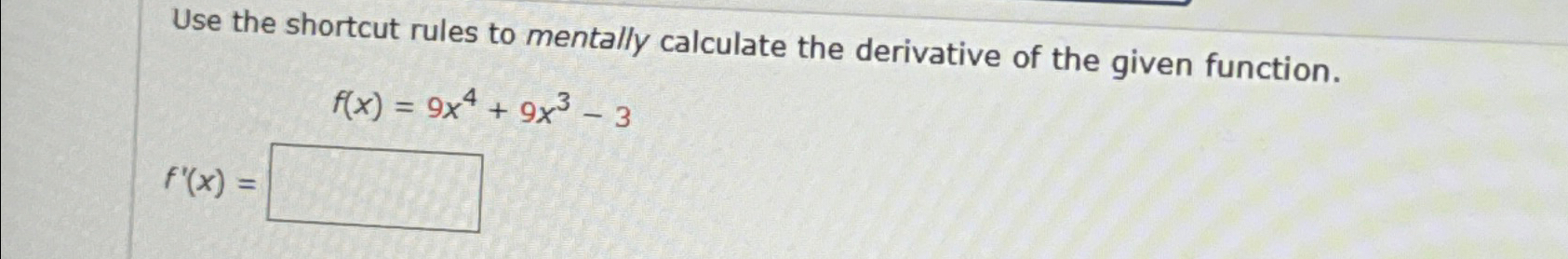 Solved Use the shortcut rules to mentally calculate the | Chegg.com