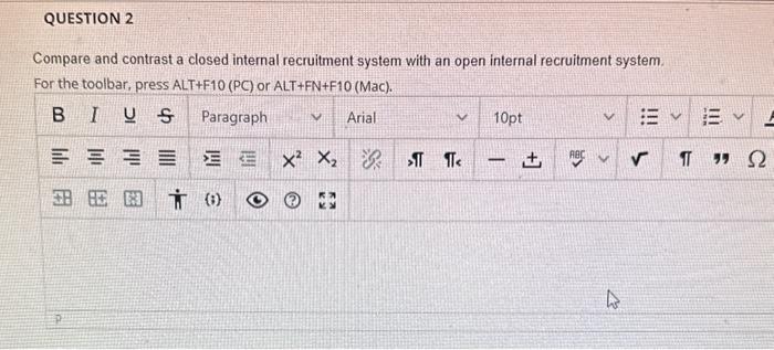 Solved Compare and contrast a closed internal recruitment | Chegg.com