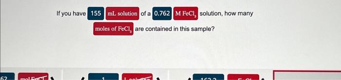 Solved \begin{tabular}{l|l} If you have & of a solution, | Chegg.com