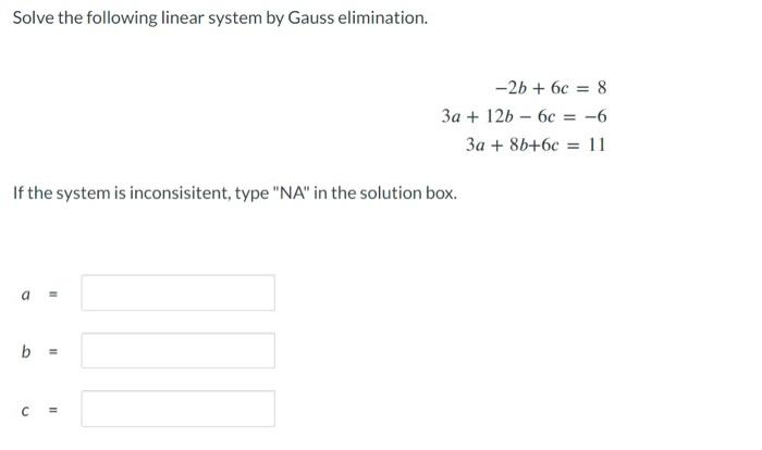 solve this 2 linear eq quation. | Chegg.com
