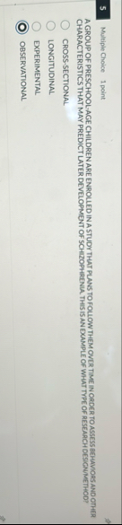 Solved 5Multiple Choice1 ﻿pointA GROUP OF PRESCHOOL-AGE | Chegg.com