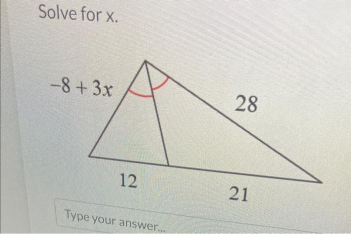 Solved Solve for x. | Chegg.com